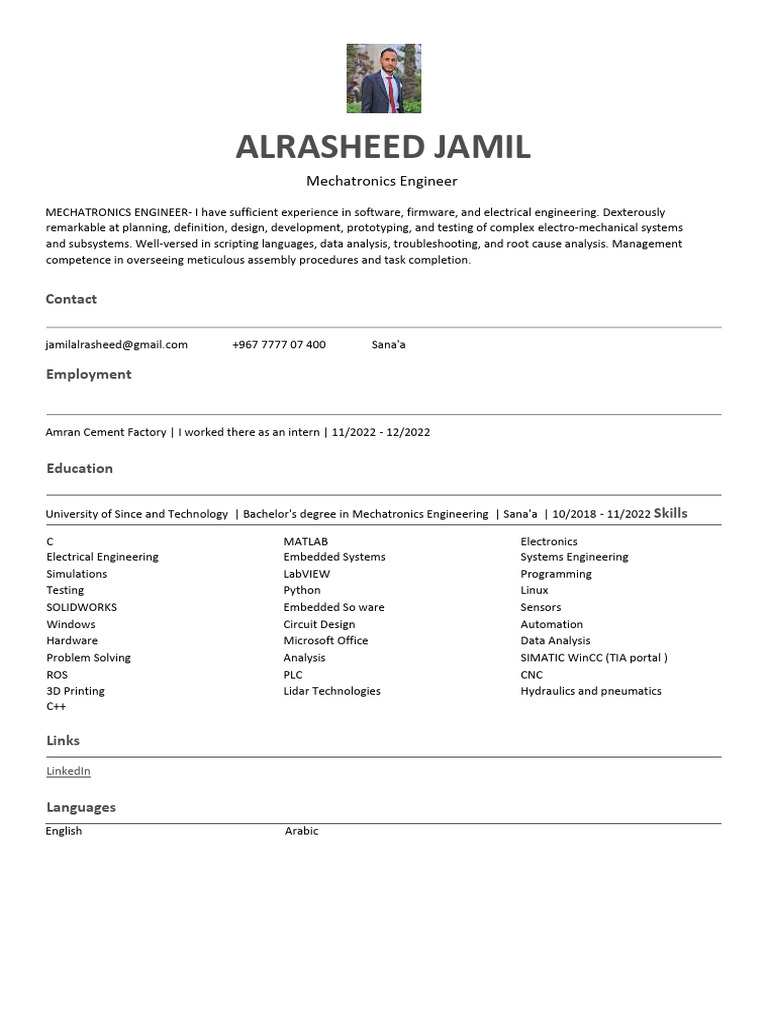 Alrasheedjamilcv 2 | PDF