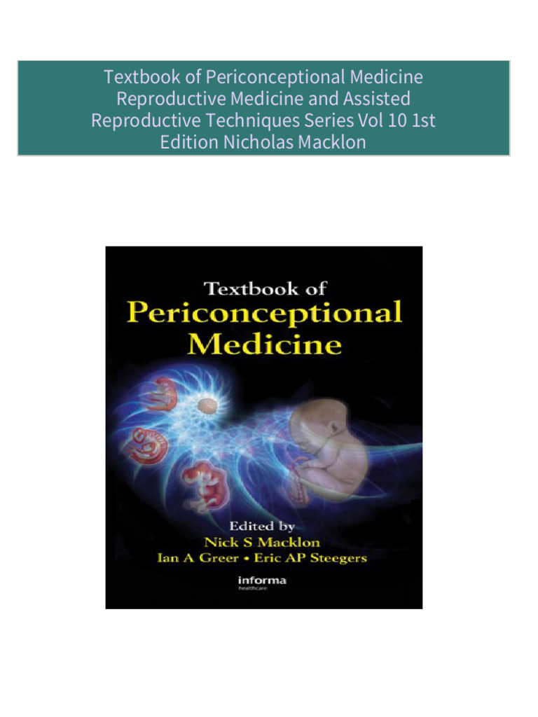 Full Download Textbook of Periconceptional Medicine Reproductive ... Full Download Textbook of Periconceptional Medicine Reproductive ...