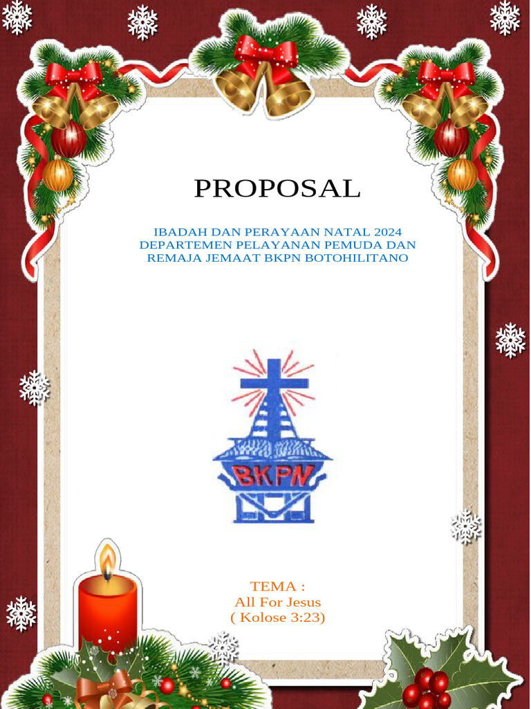 Proposal Natal 2024 DPPR BKPN | PDF