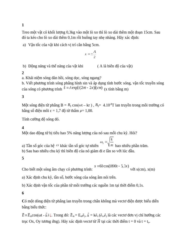 Câu Hỏi Bài Tập SDT | PDF