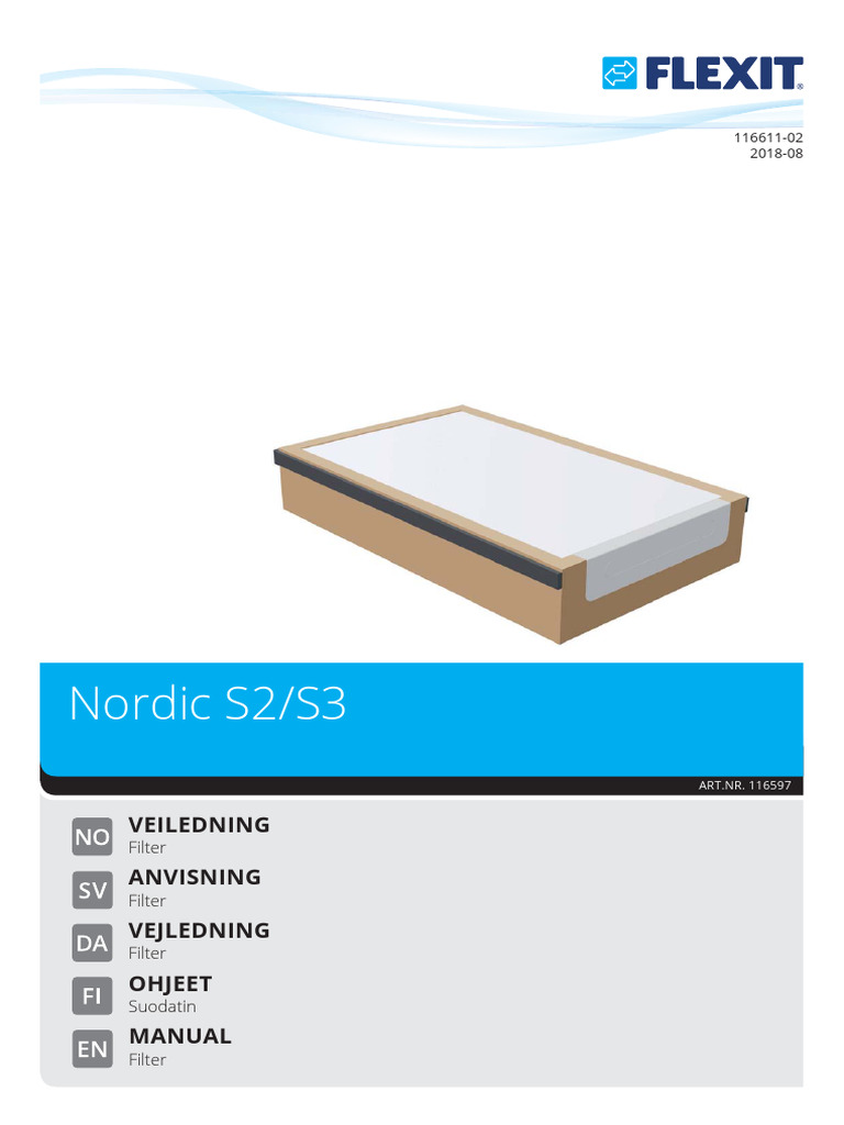 Httpscliox - Eedokumendidflexitjuhend Nordic s2s3 Filtrite Komplekt PDF | PDF