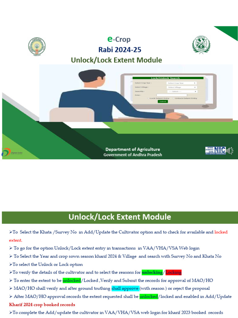 User Manual For E-Panta Unlocking Rabi-24-25. | PDF