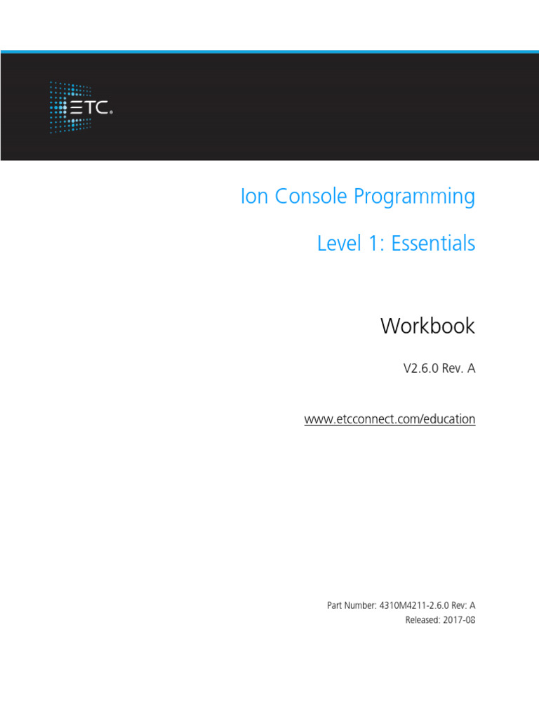 Ion L1 Workbook v2.6.0 Reva | PDF | Menu (Computing) | Computing