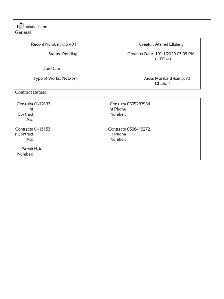 O&M PPAC1 Unifier Report | PDF