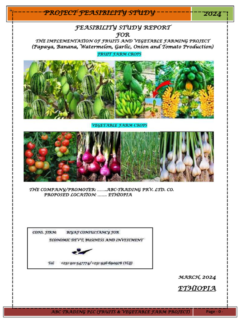 Mixed Crop Farming Project | PDF | Agriculture | Farms