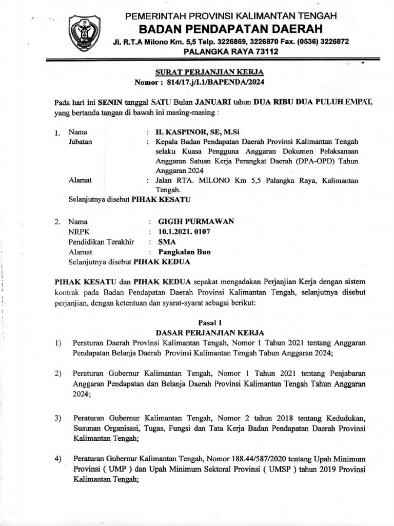 SK New Gigih 2024 | PDF