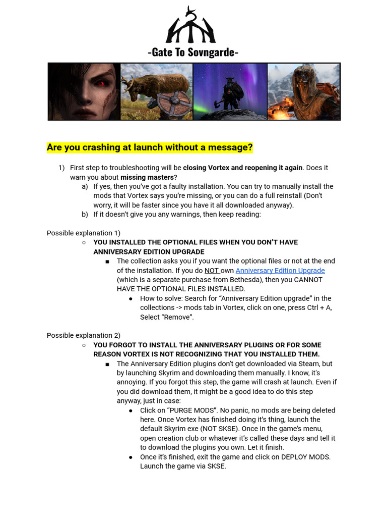 Gate To Sovngarde Troubleshooting | PDF | Computing Platforms | Operating System Families