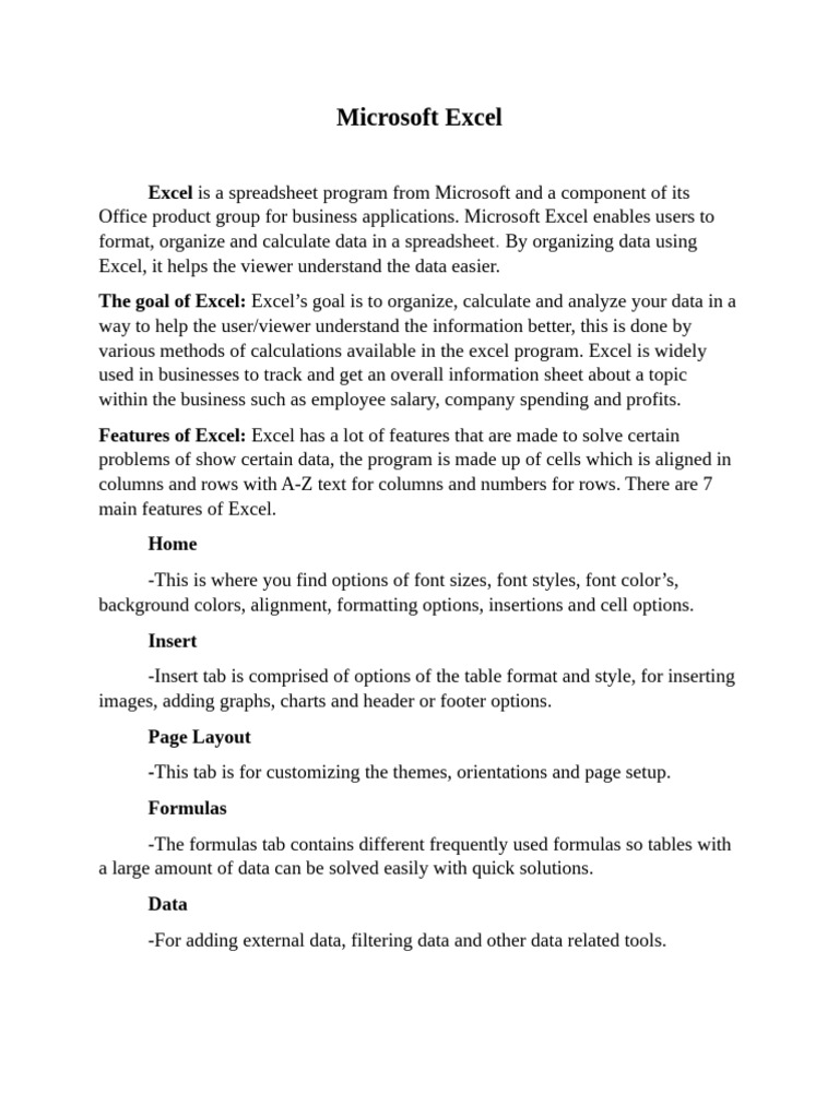 Excel Report 1 1 Pdf Microsoft Excel Spreadsheet