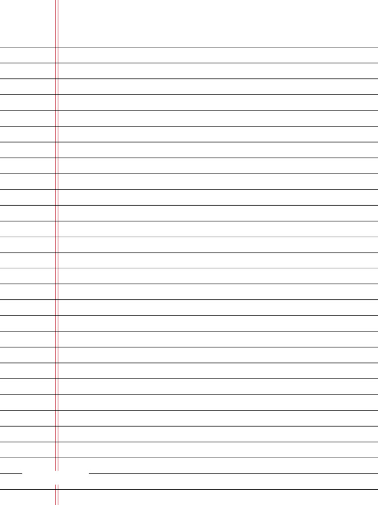 Colored College Ruled Paper | PDF