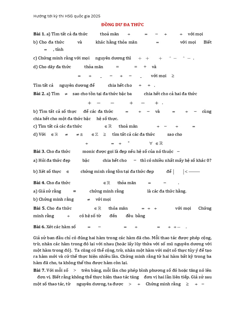 Buoi 9 - Dong Du Da Thuc | PDF