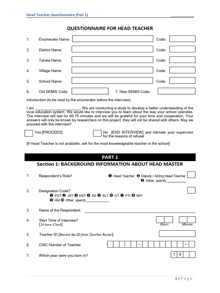 Headteacher (English) | PDF | Textbook | Schools