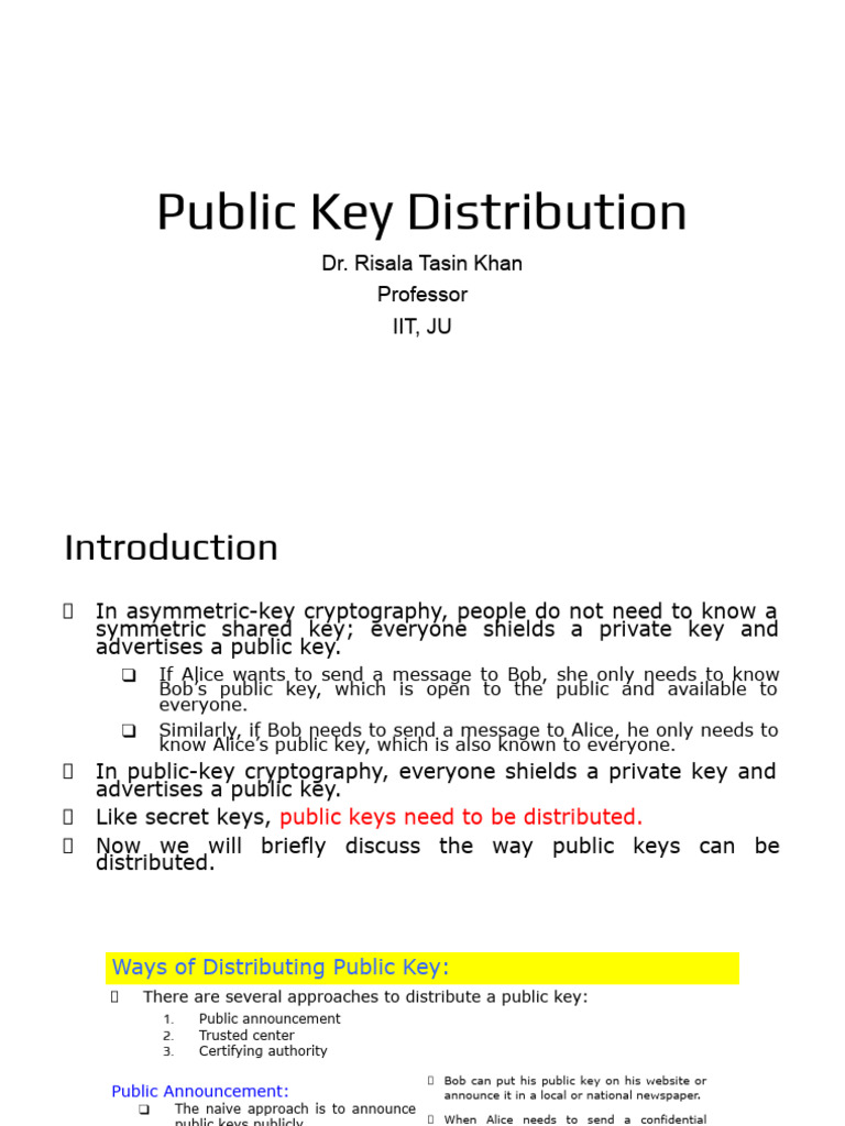 L8.pptx | PDF | Public Key Certificate | Public Key Cryptography