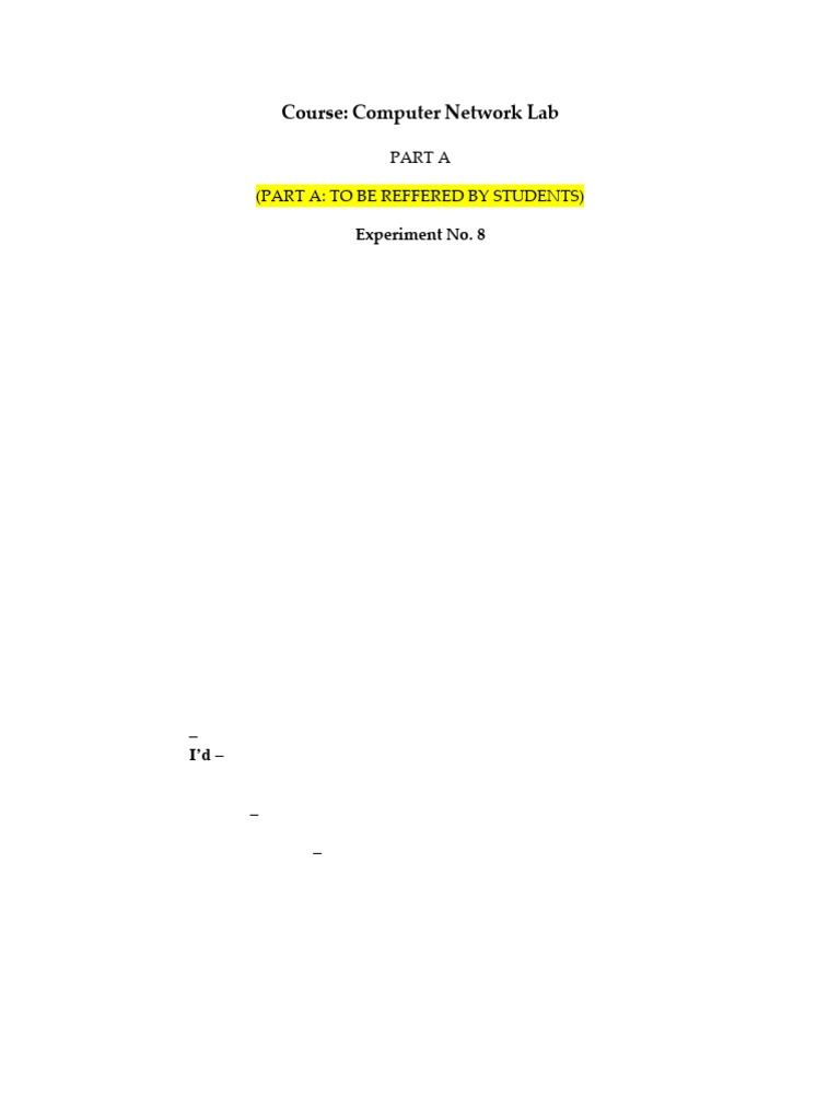 EXP8 | PDF | Routing | Computing