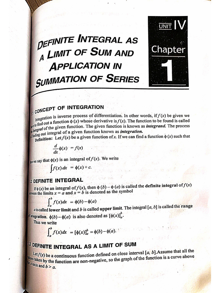 definite integral | PDF