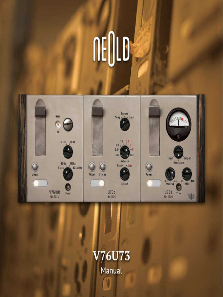 NEOLD V76U73 Manual | PDF | Audio Engineering | Sound Production Technology