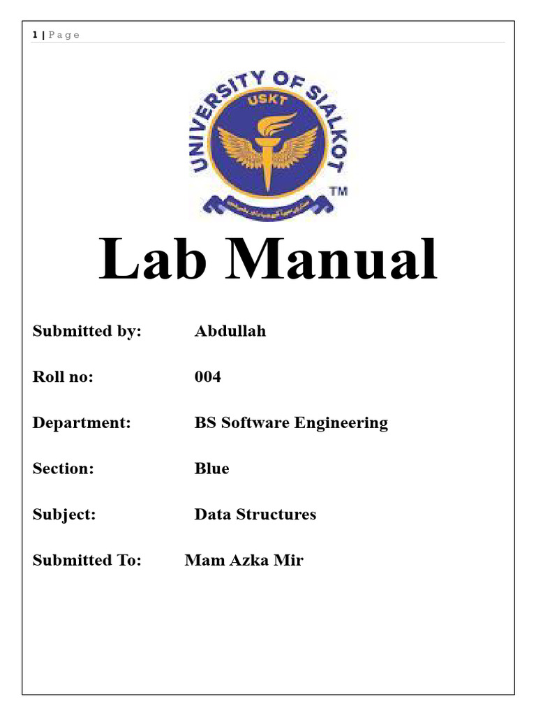 Lab Manual 03 DS | PDF | Computer Programming | Software Engineering