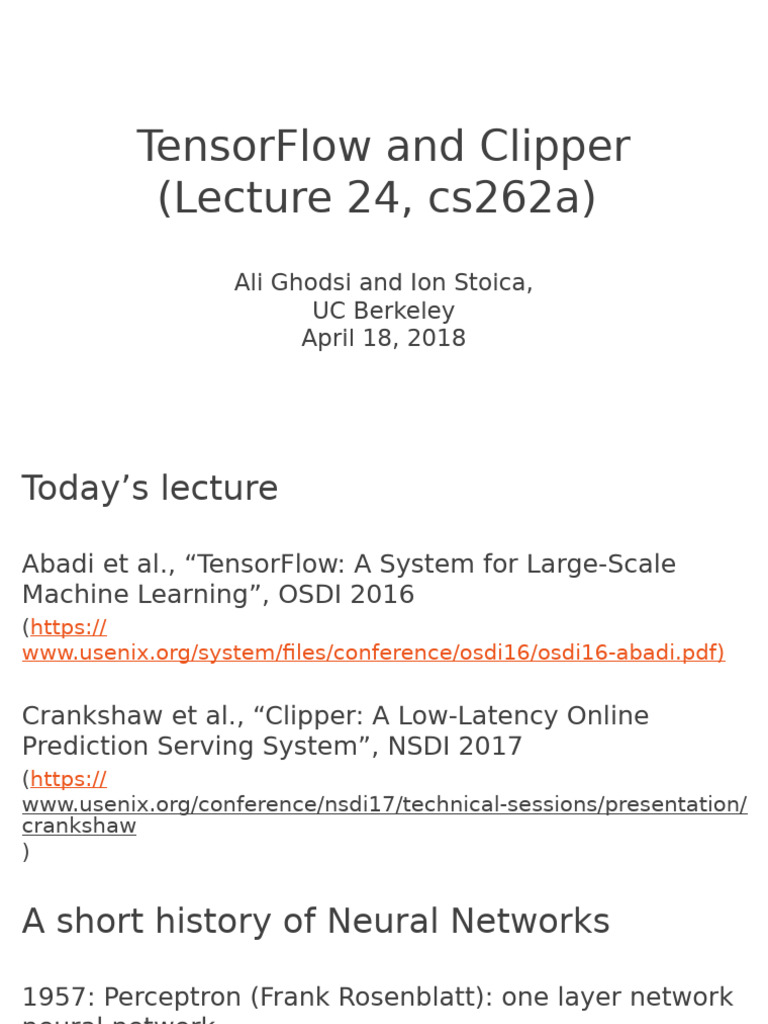24 TensorFlow Clipper | PDF | Artificial Neural Network | Deep Learning