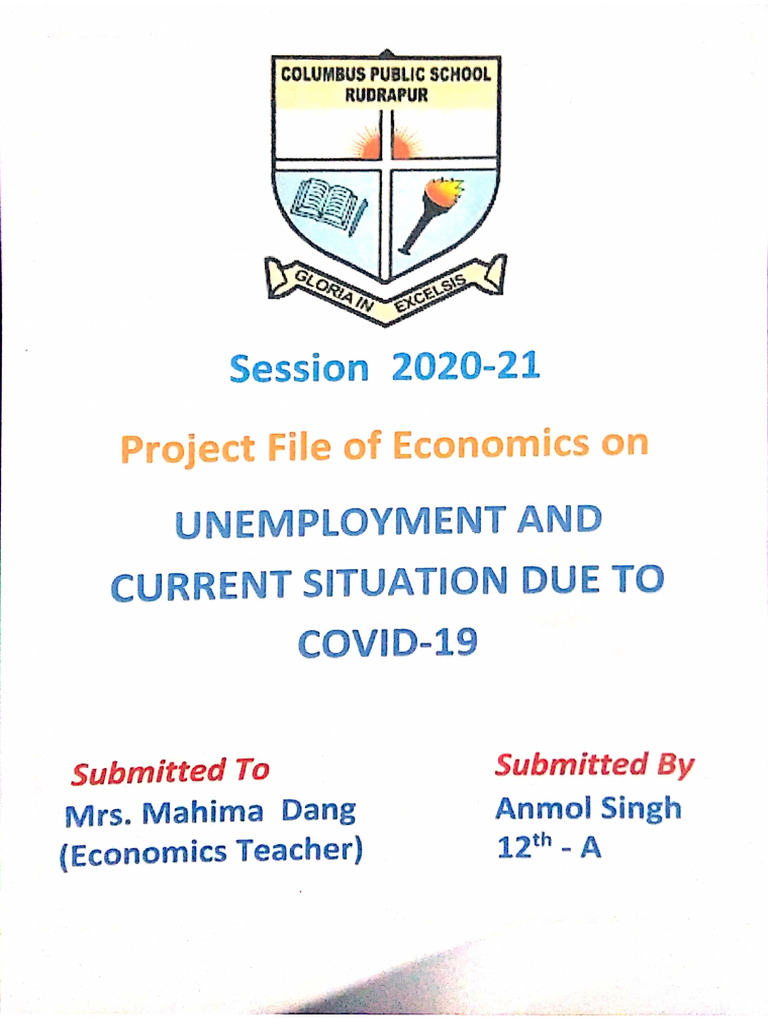Unemployment Economic Project File | PDF