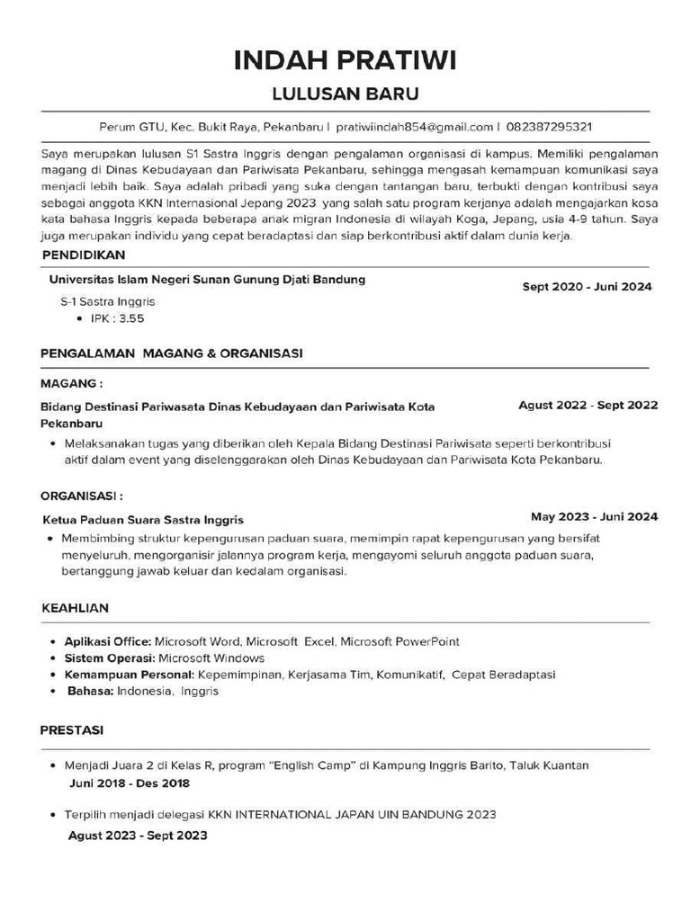 CV Indah Pratiwi | PDF