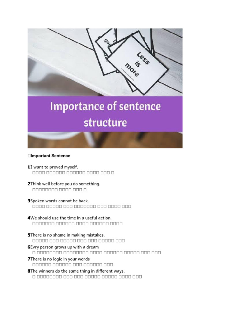 ?important Sentence | PDF
