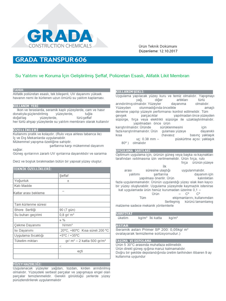 Grada Transpur 606 | PDF