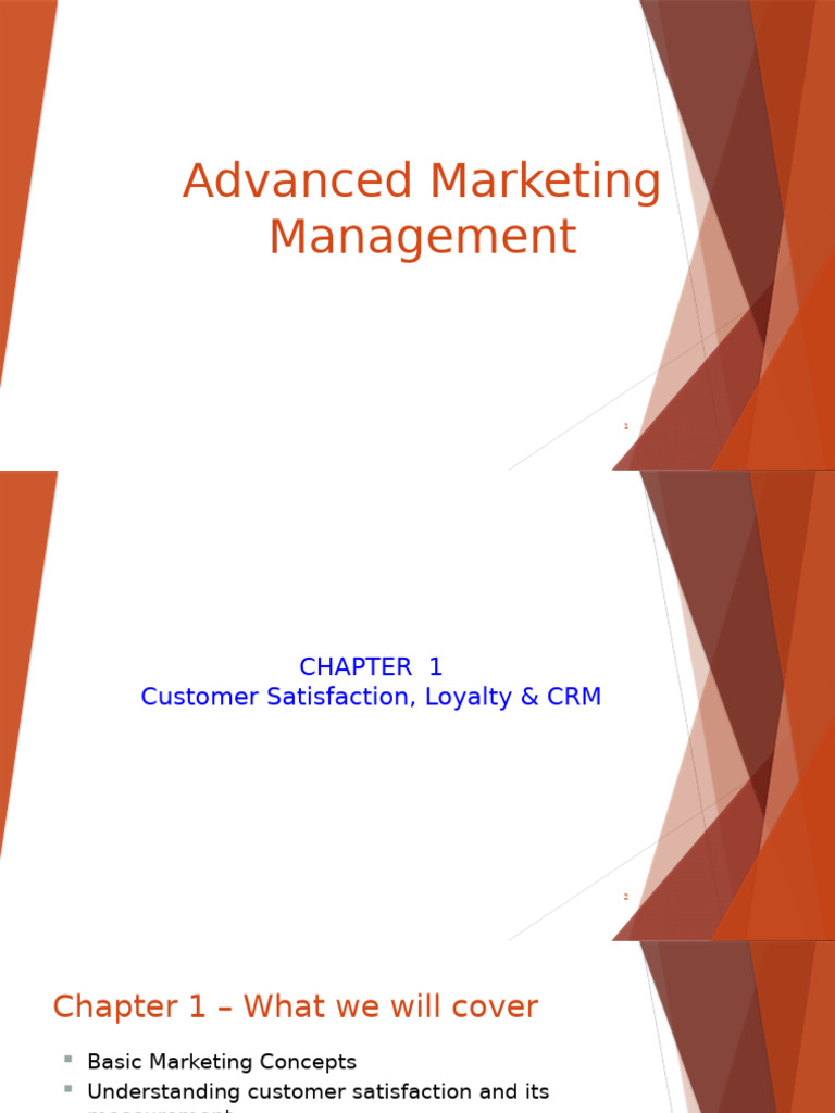 AMM CH 1 - Capturing Customer Value | PDF | Marketing | Customer ...