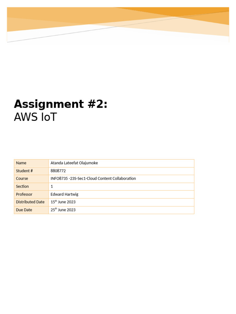 Aws IOT | PDF | Amazon Web Services | Cloud Computing