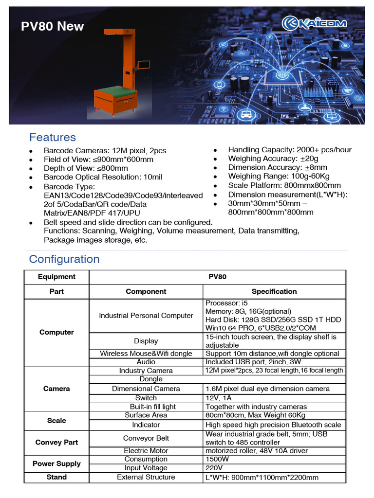 PV80 (New) Brochure - EN - 2022 | PDF | Camera | Barcode