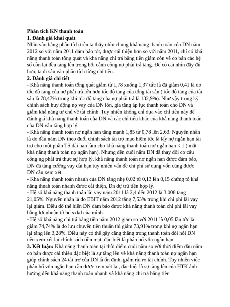 phân tích TCDN | PDF