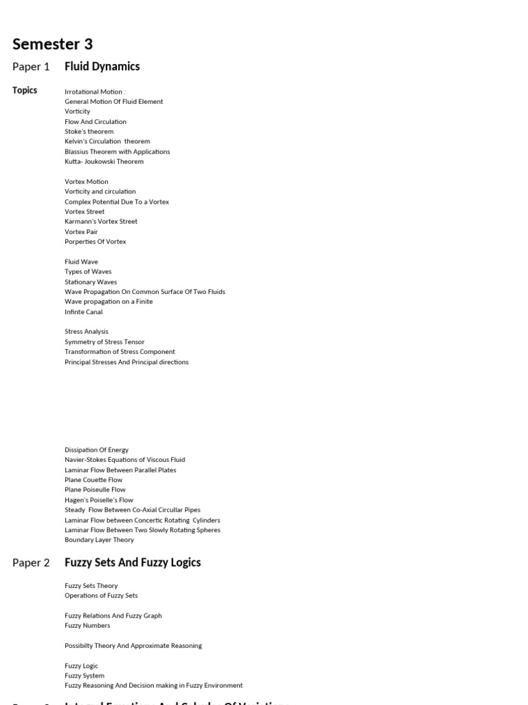 msc sem 3 | PDF | Vortices | Fluid Dynamics