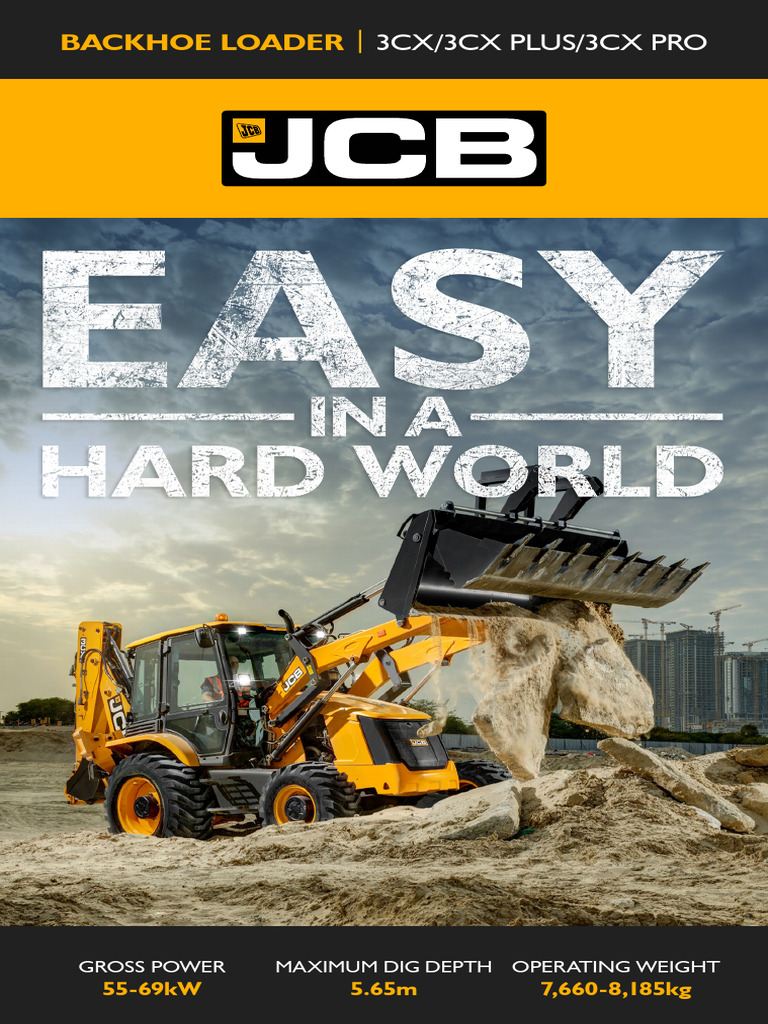 Backhoe Loader Presentation 3CX - 3CX PLus - 3CX PRO | PDF | Loader (Equipment) | Vehicle Technology