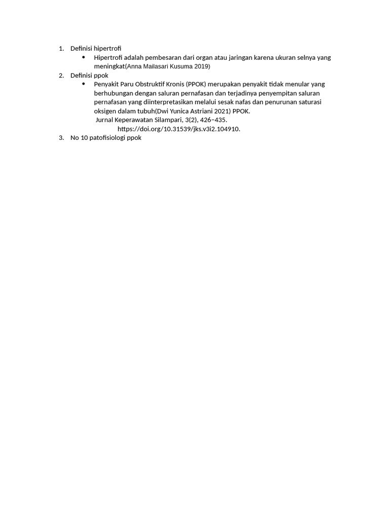 Definisi hipertrofi | PDF