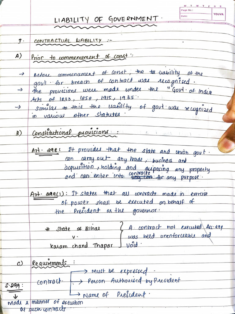 Contractual Liability | PDF