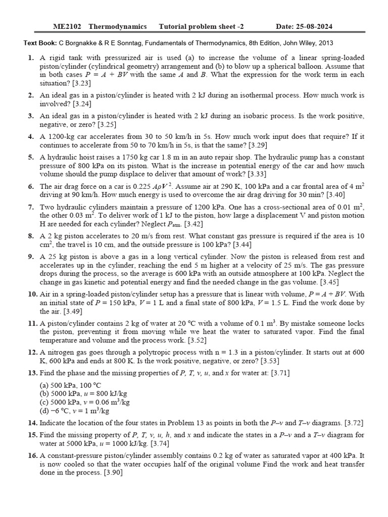 ME2102_Tutorial_2 | PDF | Gases | Water