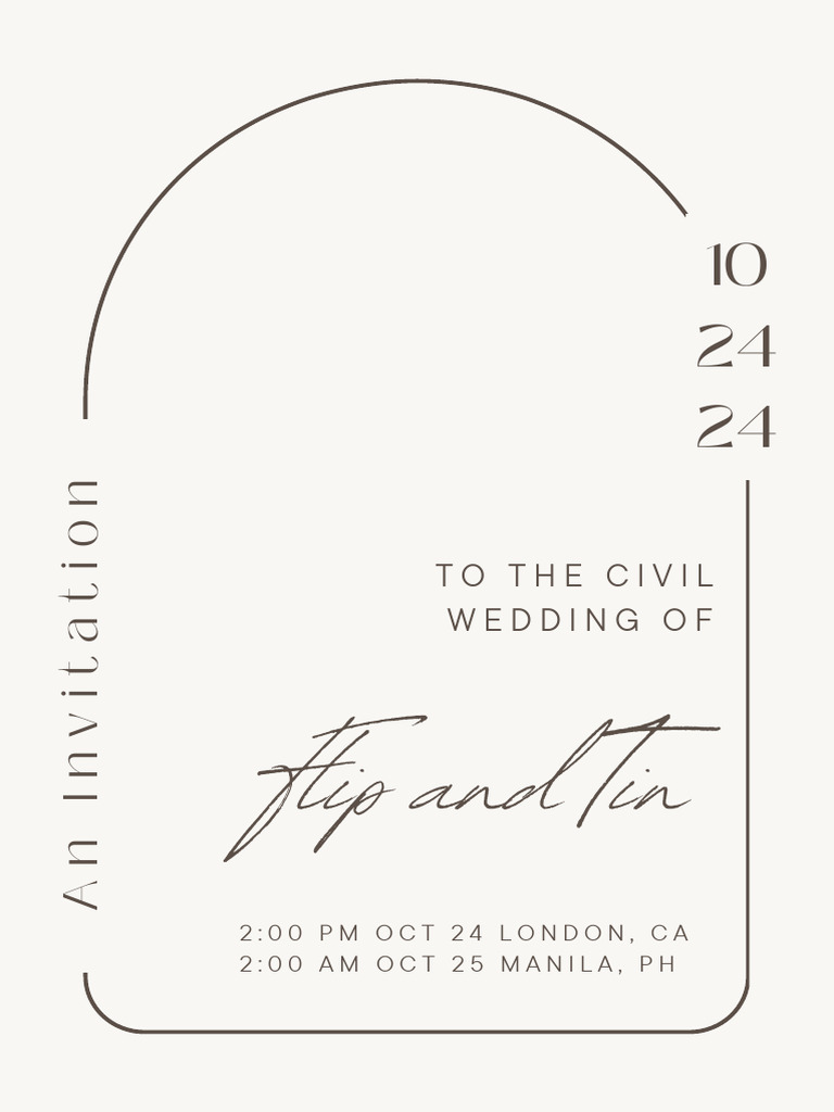Civil Wedding Invitation Details | PDF
