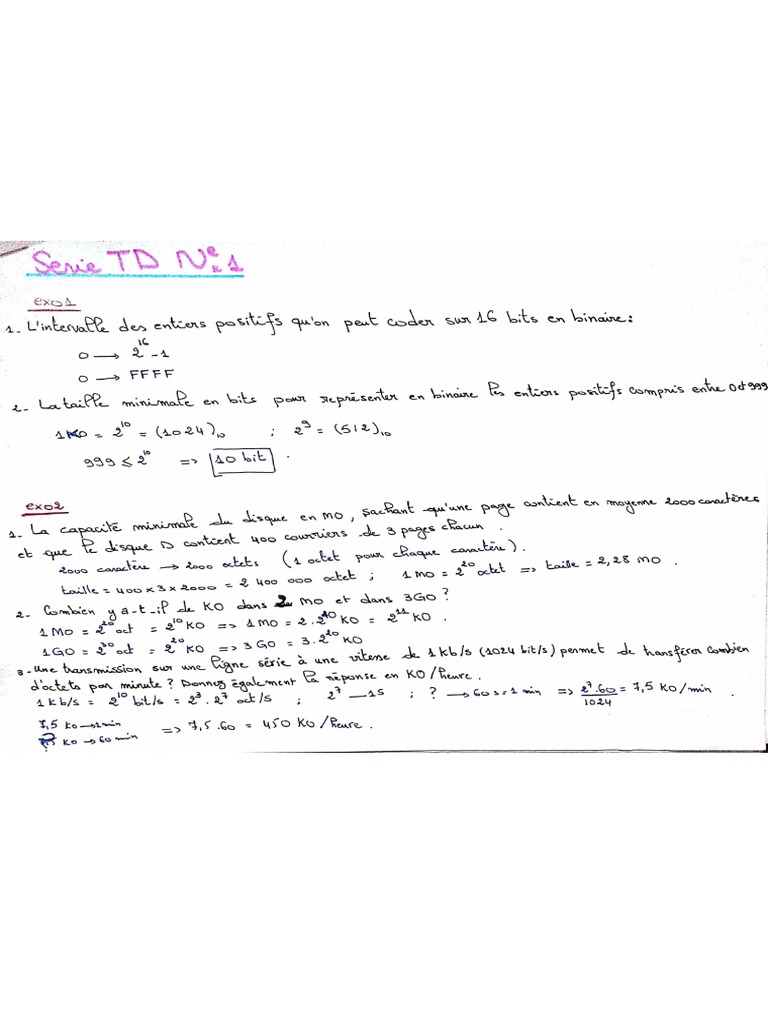 Corrigé TD Calc Et Micro | PDF