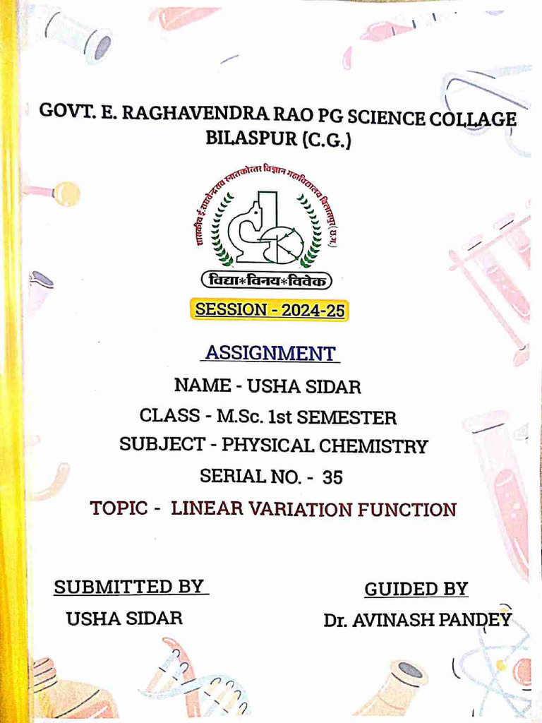 Linear Variation Function Pdf