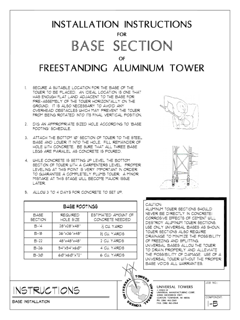 Installing Base Section | PDF