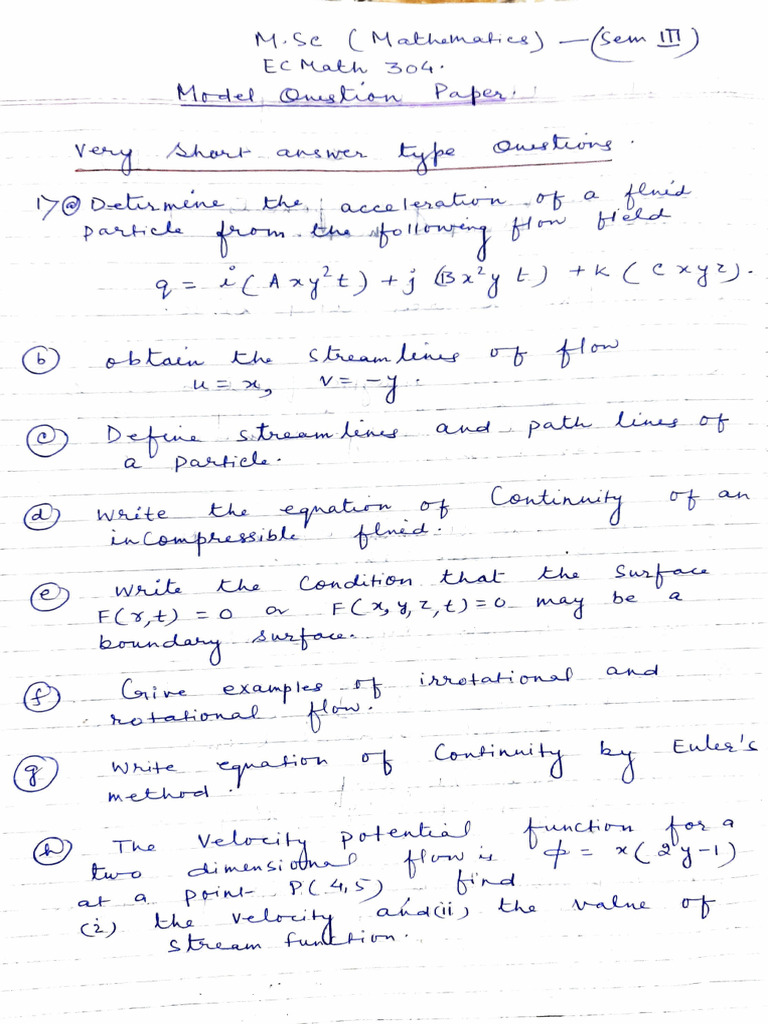 Fluid Dynamics MSc Overview | PDF