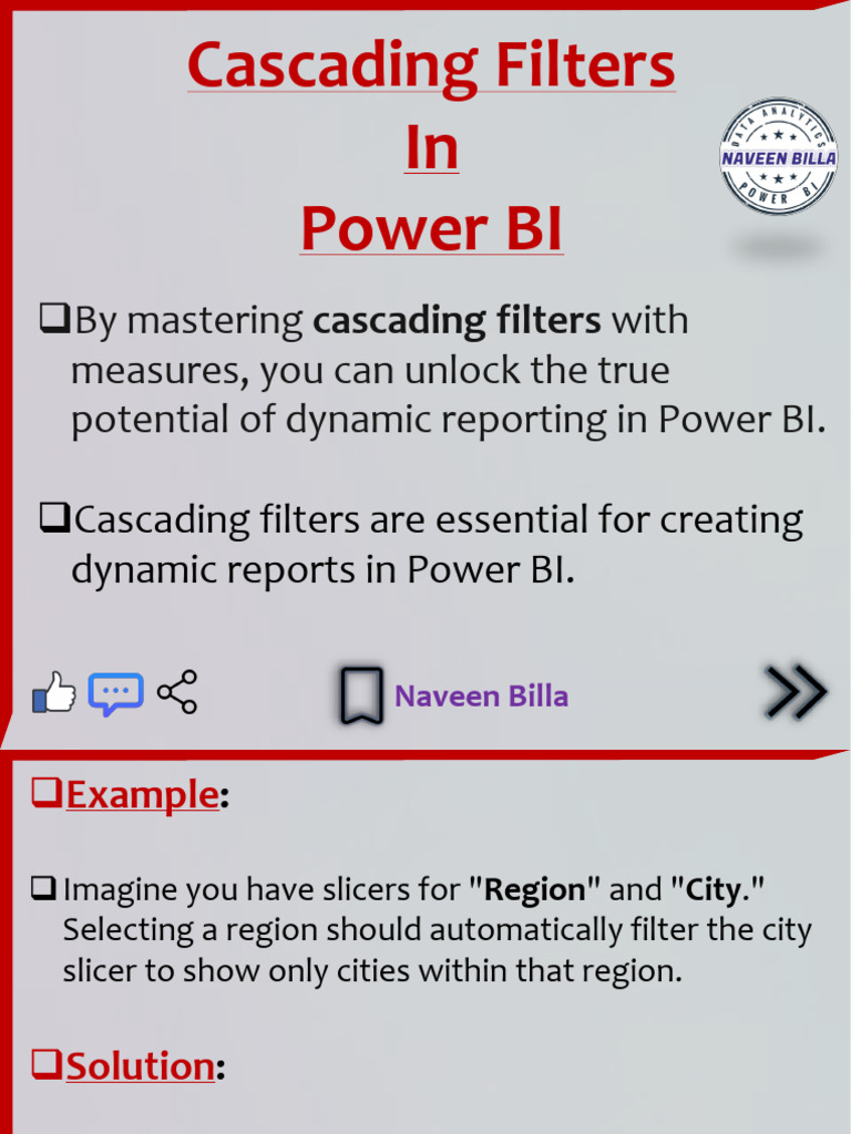 Cascading Filters in Power BI | PDF