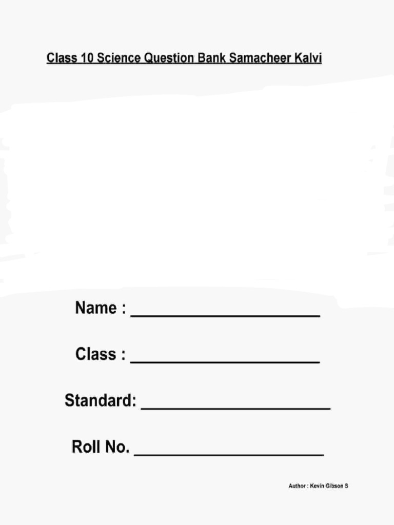 Class 10 Science Question Bank_copy | PDF