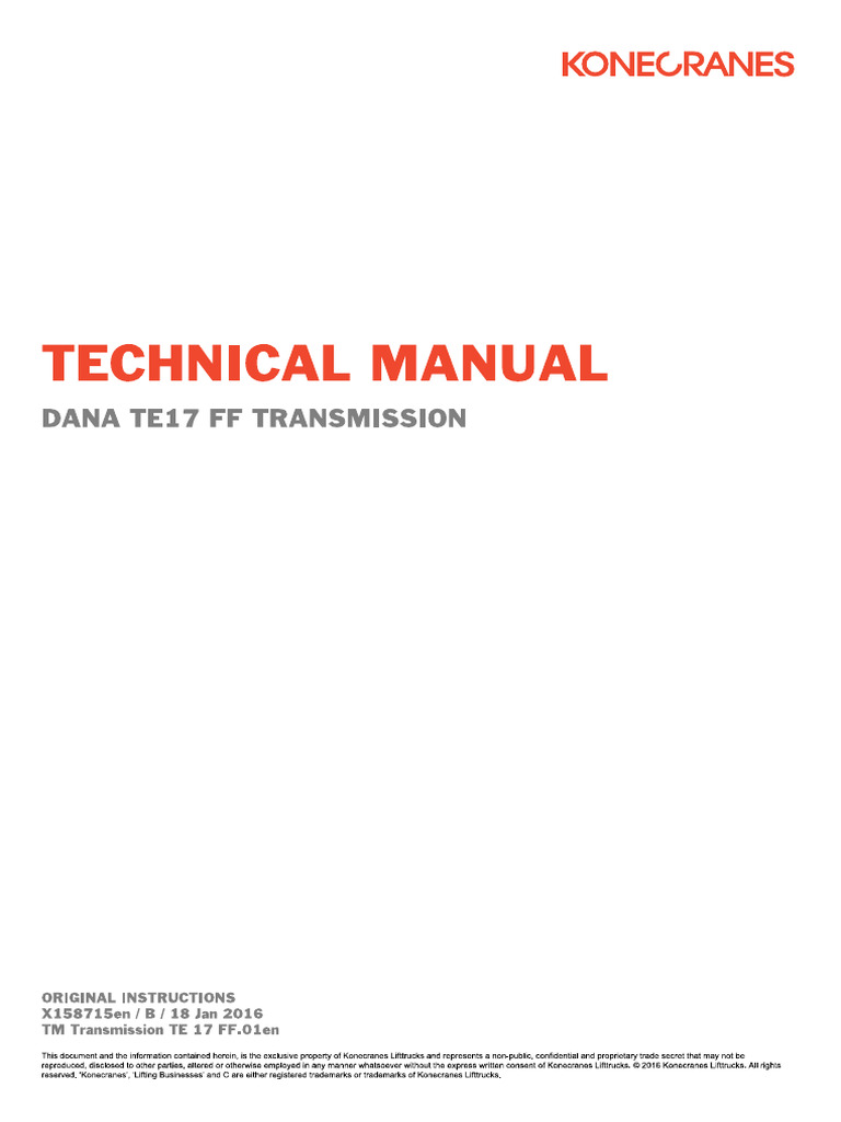 8. TMTransmissionTE17FF.02en_C General ECH FLT RST_Transmission TE17FF | PDF