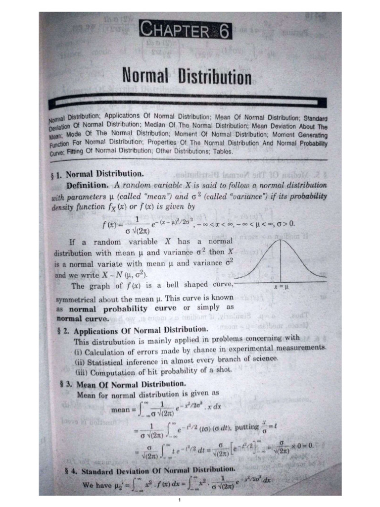 NORMAL DISTRIBUTION | PDF