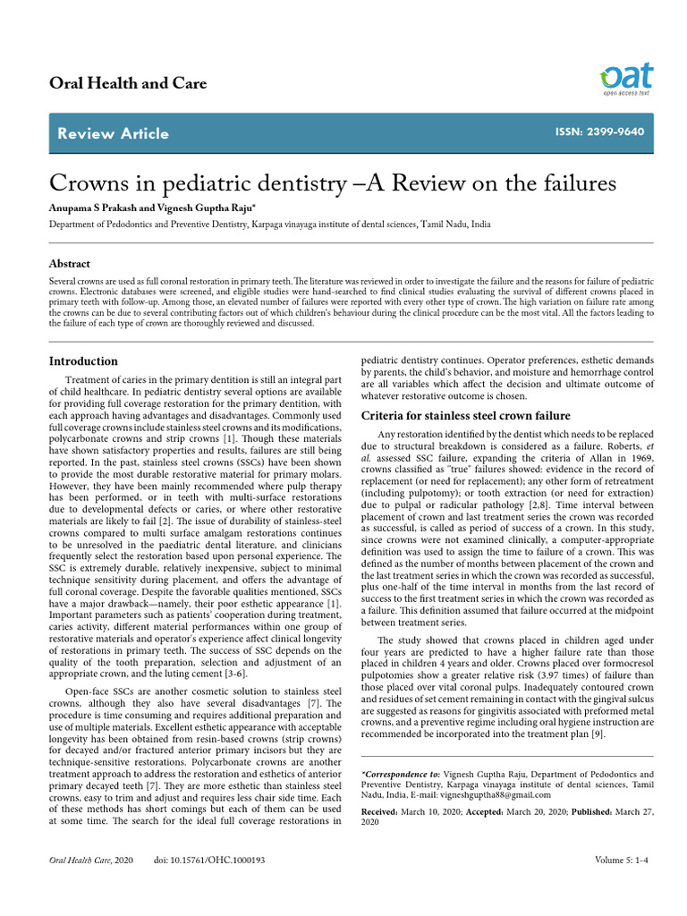 OHC-5-193 | PDF | Medical Specialties | Dentistry