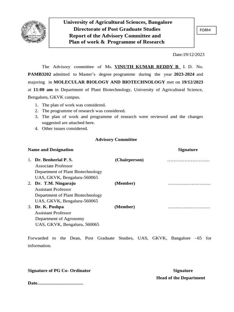 form 2 vinuth final | PDF | Organic Matter | Soil