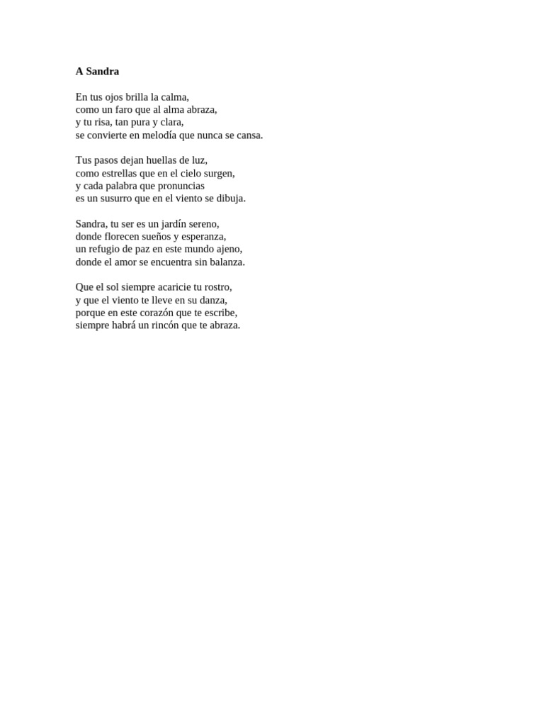 Poema Sandra | PDF