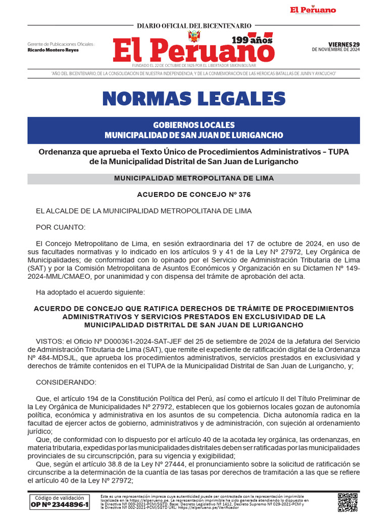 Tupa SJL | PDF | Gobierno local | edificio