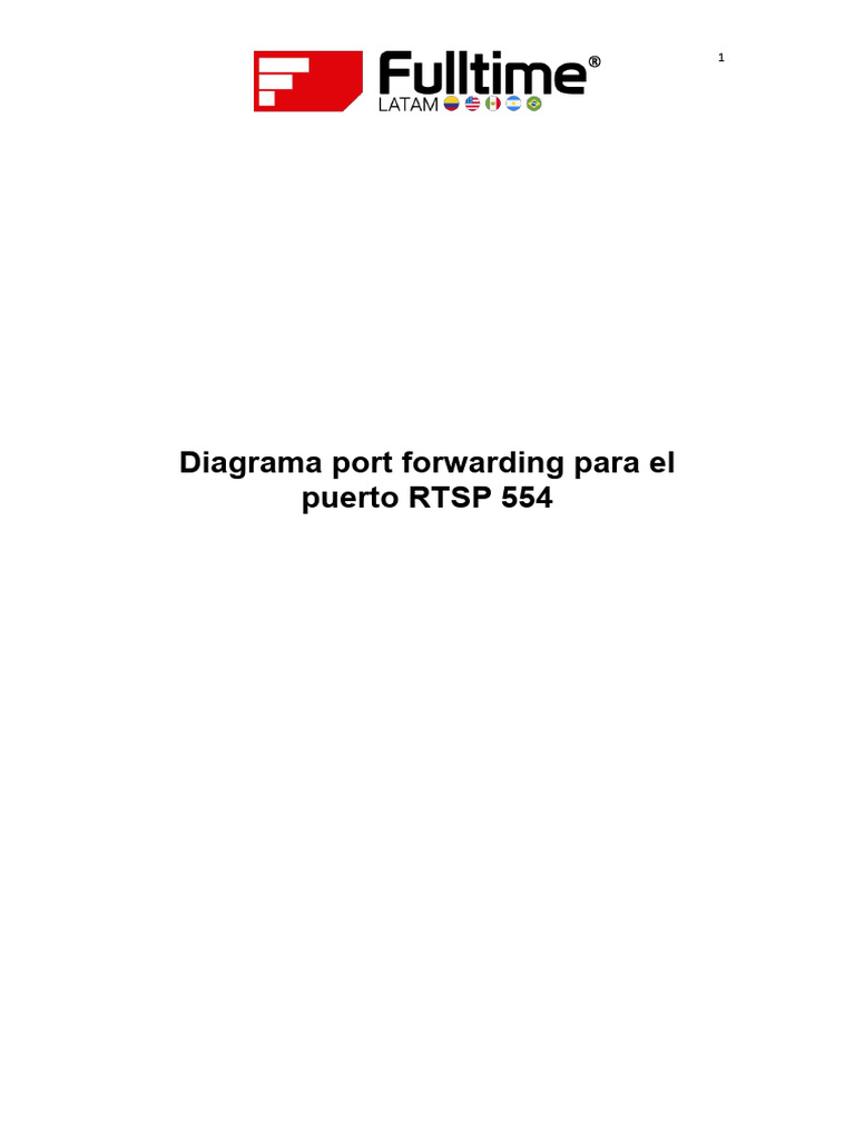 Diagrama Port Forwarding para El Puerto RTSP 554 | PDF