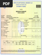 B.tech Marksheet | PDF