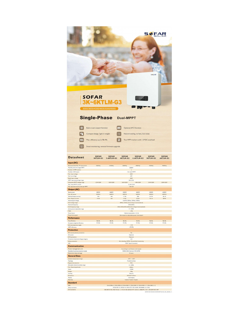 Datasheet Inversor | PDF
